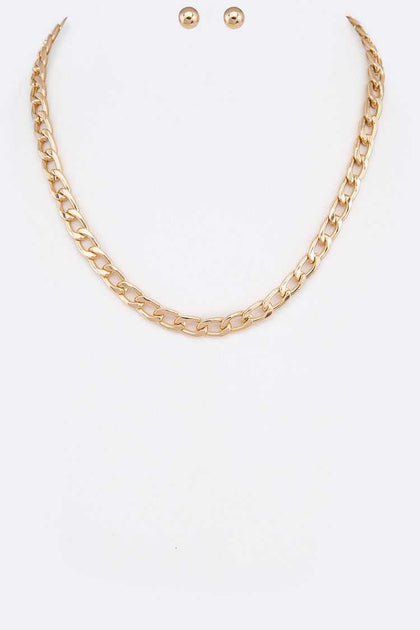 Curb Chain Necklace Set – Suz and Bex