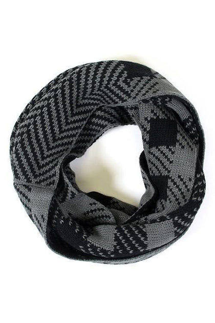 Chevron Pattern Infinity Scarf – Suz and Bex